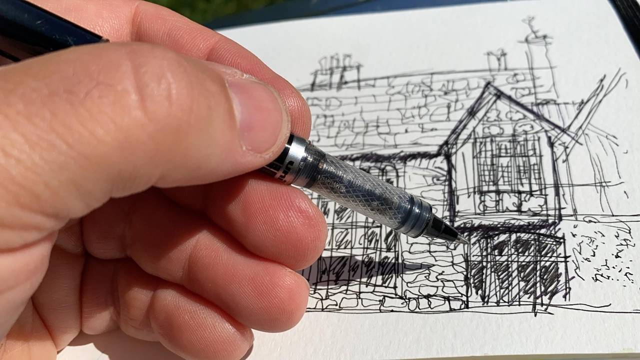 Loose Style Sketching - Tudor Manor House