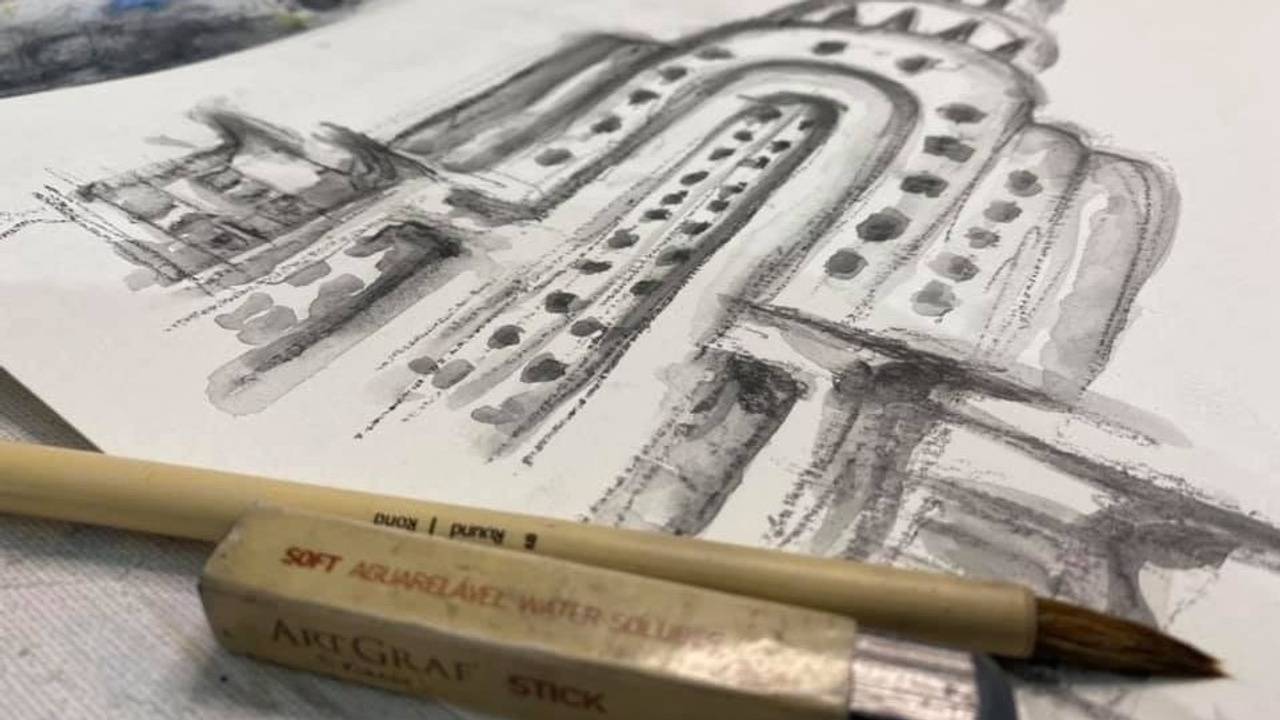 My art sketching tools and materials