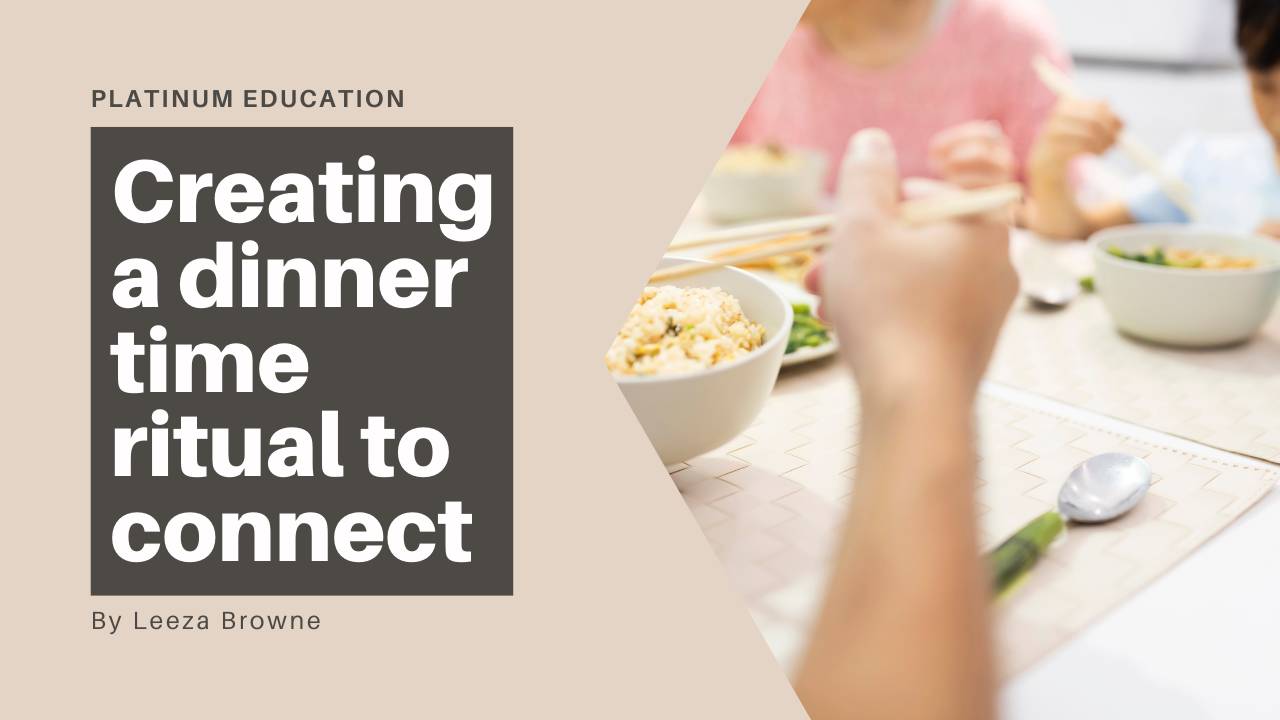 Creating a ritual around meal time