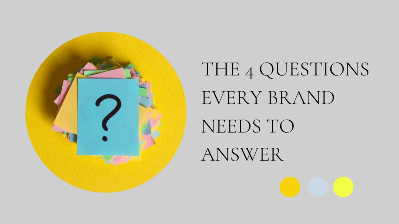 The four questions every brand needs to answer