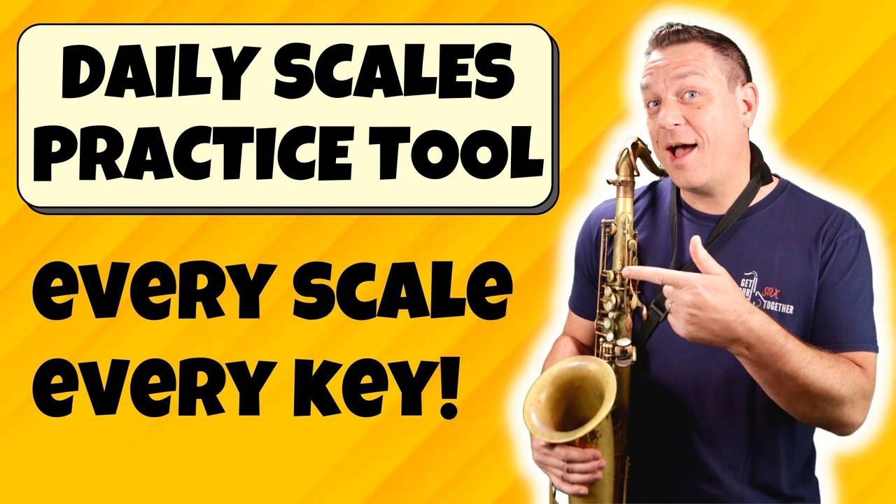 Free Saxophone Scales Practice PDF (All scales, every key!)