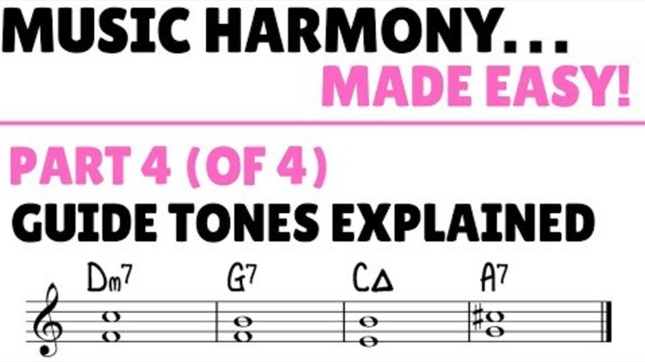Free PDF Cheatsheet For Music Harmony Part 4 - Chord Guide Tones