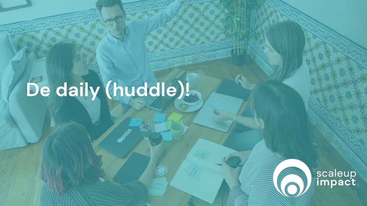 Overlegritme: daily huddle