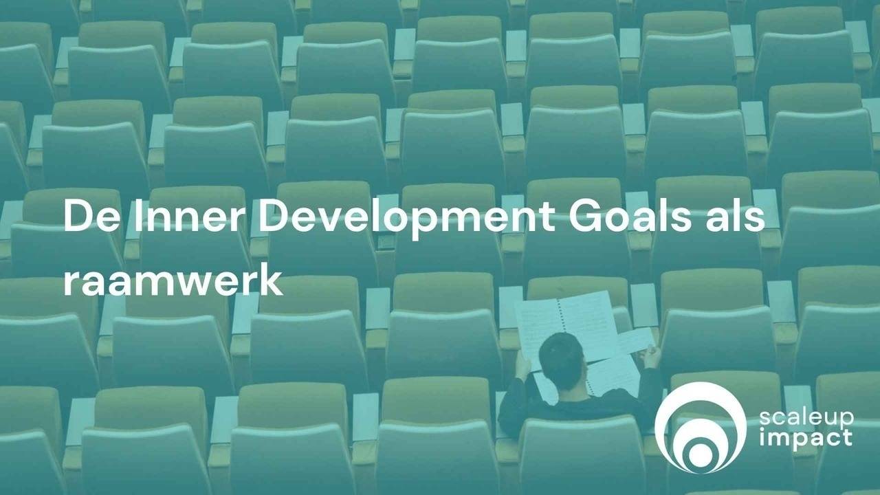 Inner Development Goals (IDG's) en Scaling Up