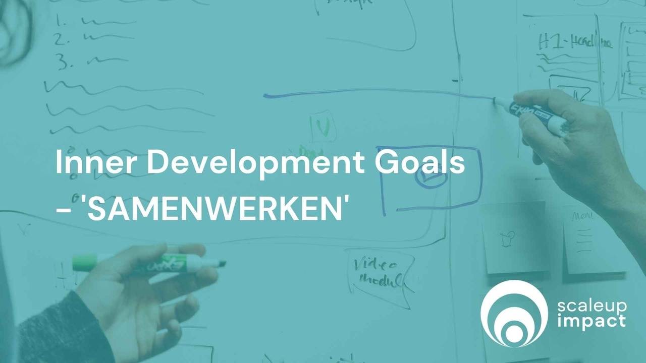 Inner Development Goals - 'SAMENWERKEN' | Scaleup Impact blog