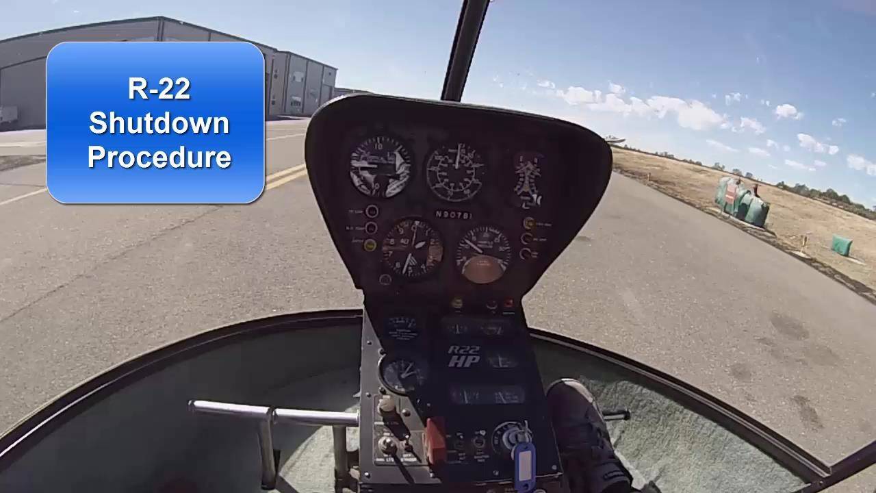 Robinson R22 Shutdown Procedure