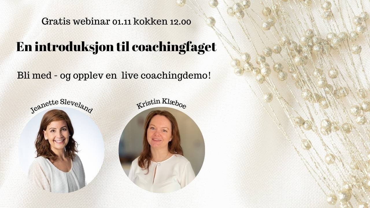 Webinar coachutdanning