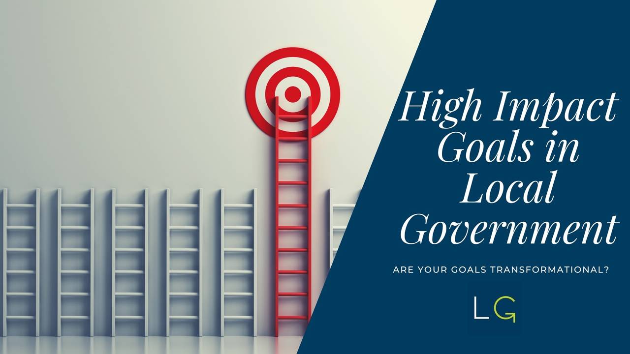 Local government training; High Impact Goals
