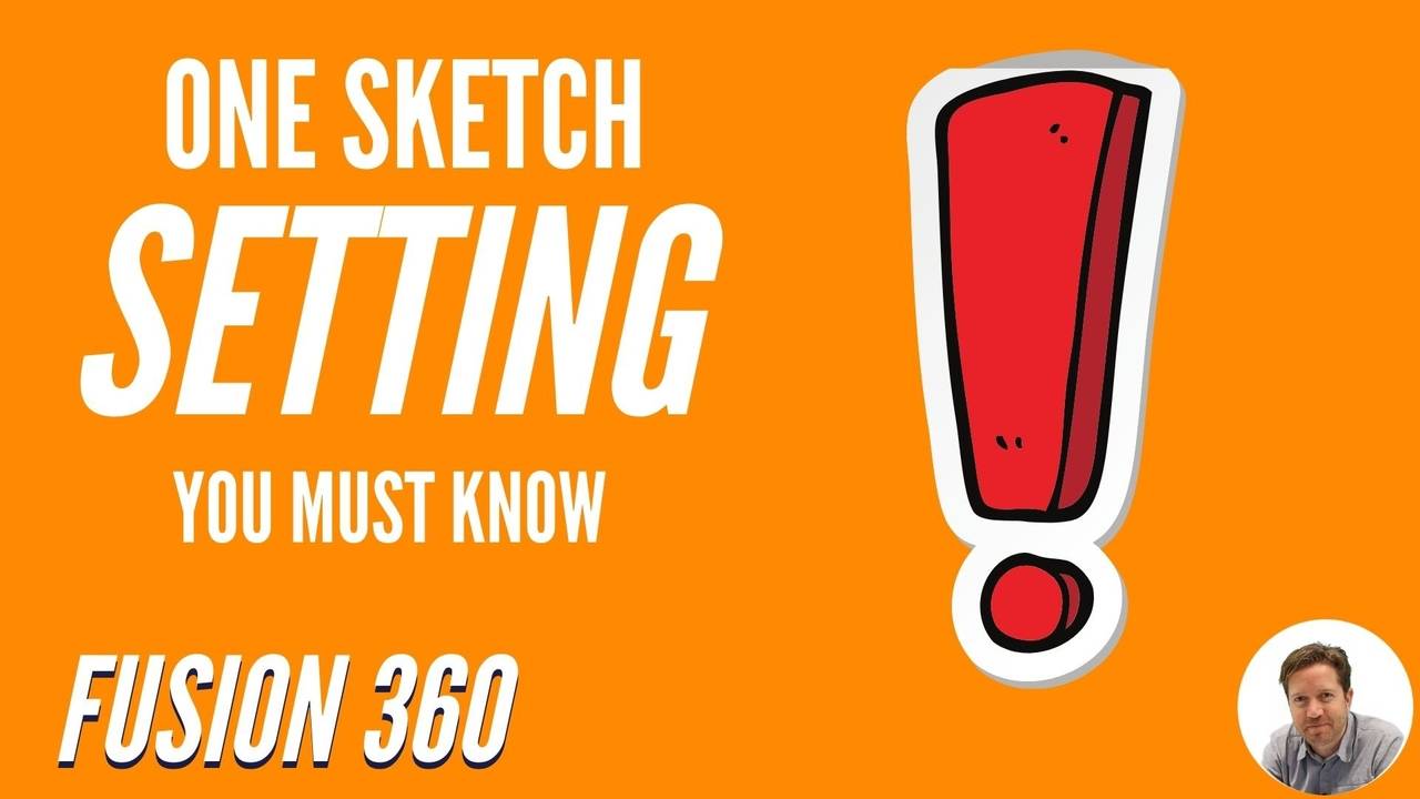Fusion 360 - One Sketch Setting Everyone Should Know About