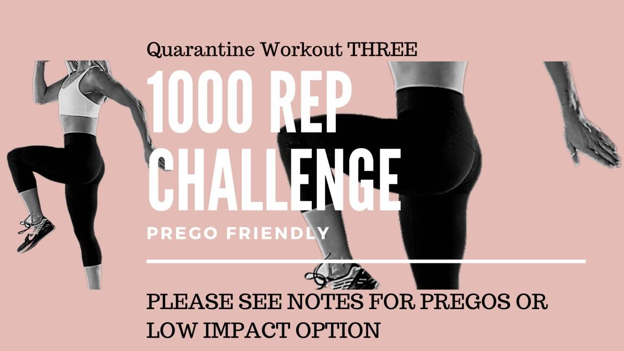 1000 Rep Challenge Home Workouts