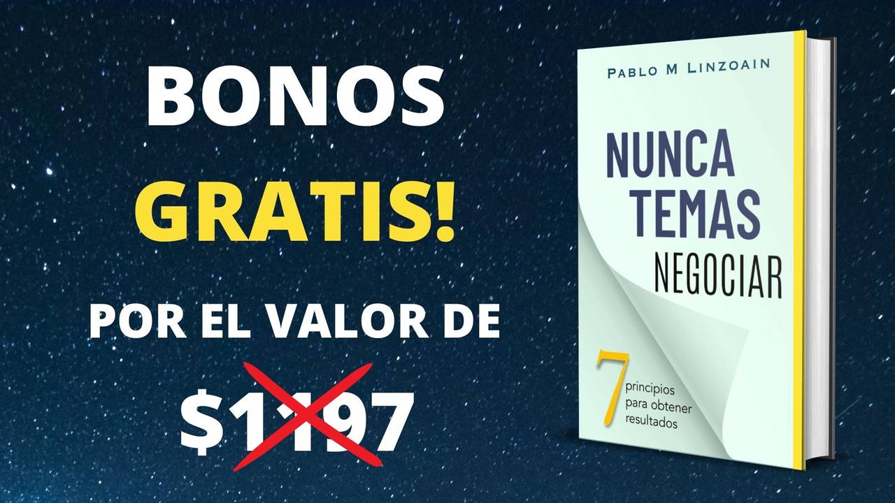 Libro Nunca Temas Negociar