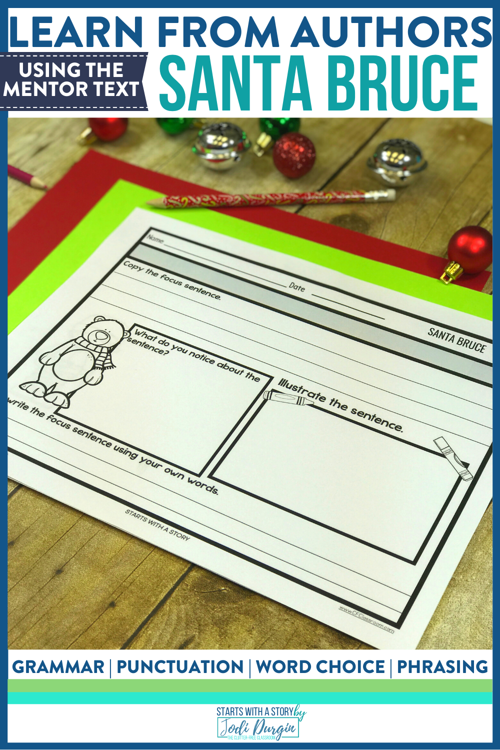 Santa Bruce Book Activities