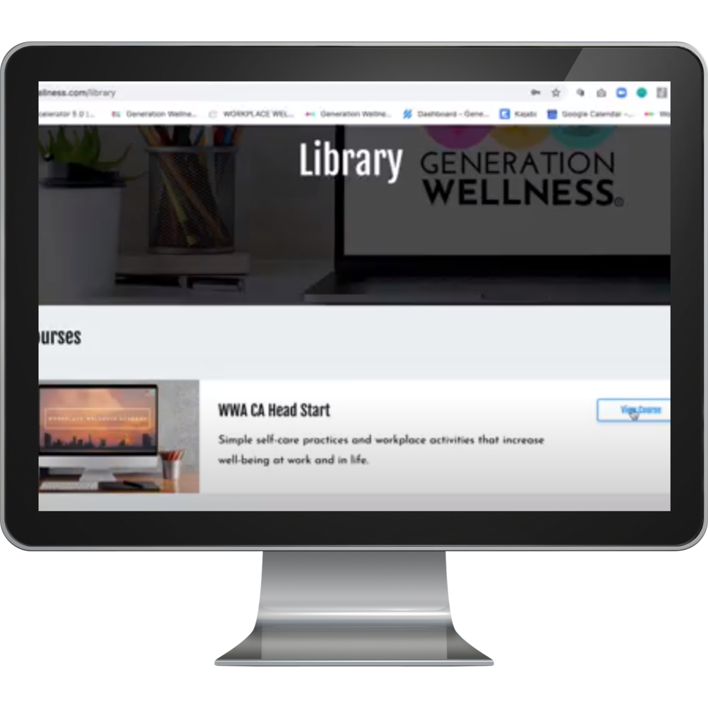 Generation Wellness Online Courses