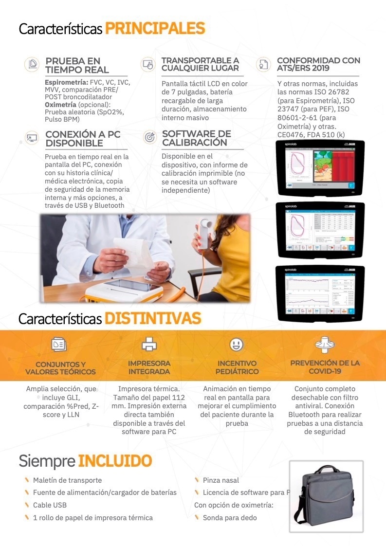 Espirómetro MIR Spirolab