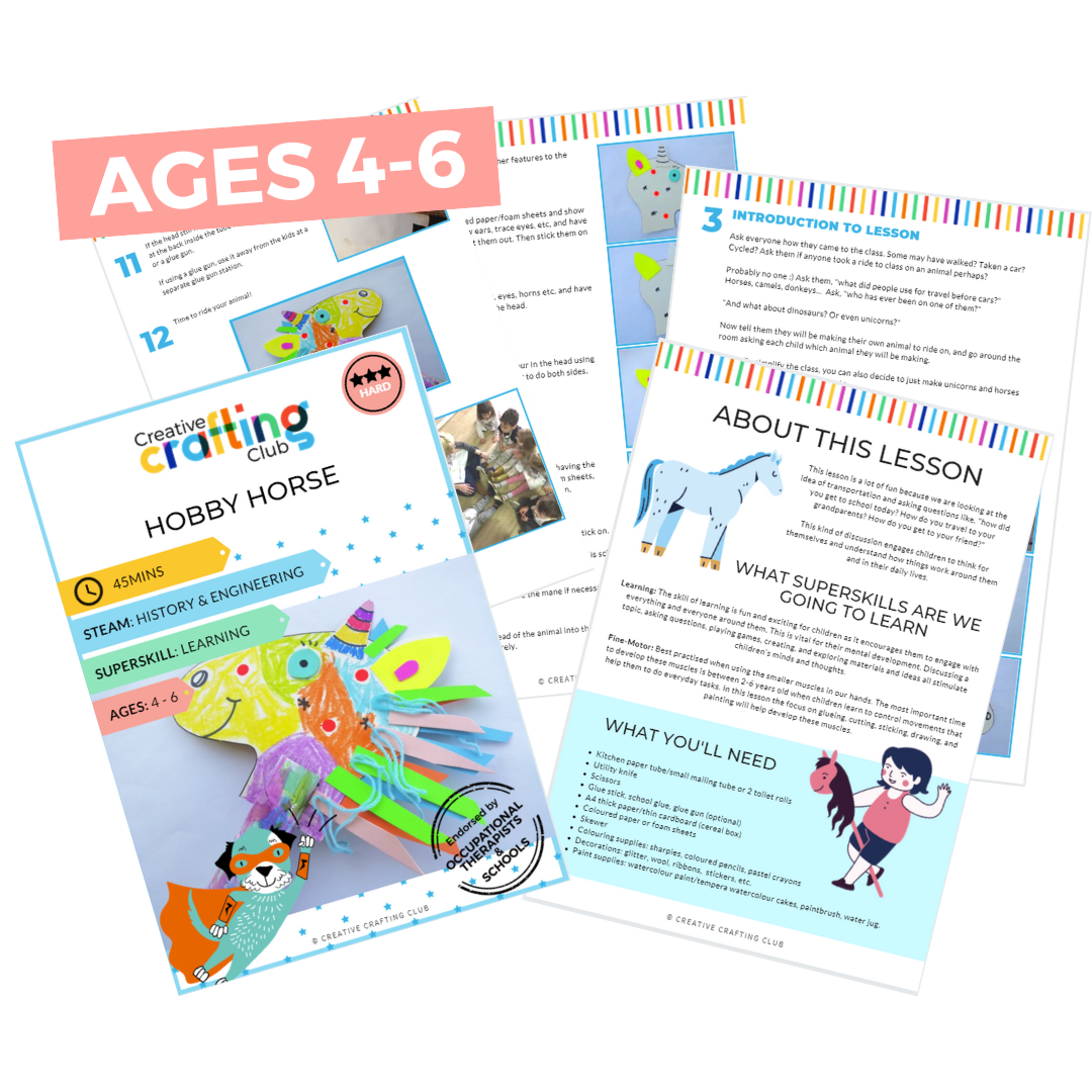 Hobby Horse Craft Lesson Plan for Ages 4 to 6