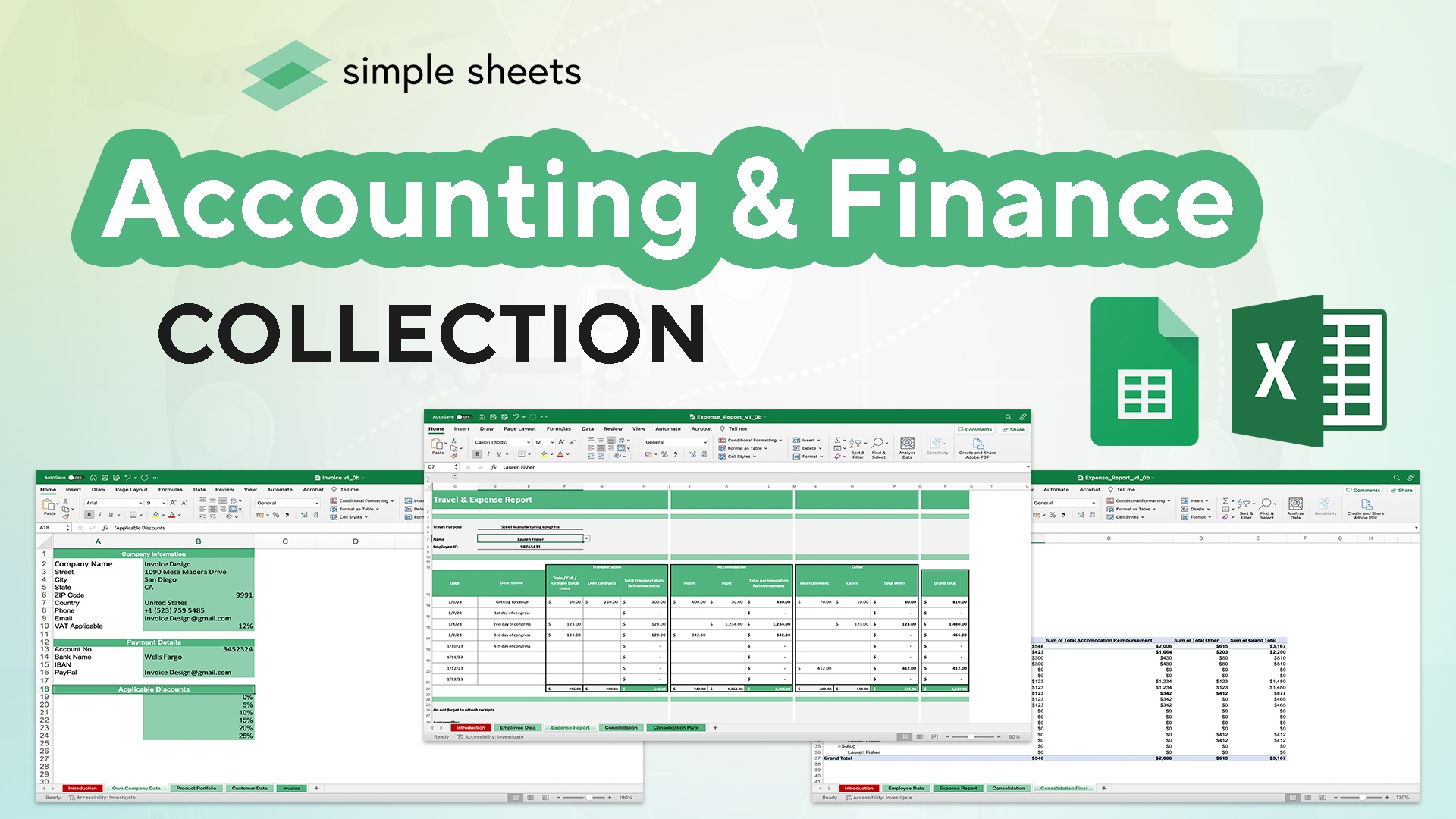 Simple Sheets | Premium Excel Package