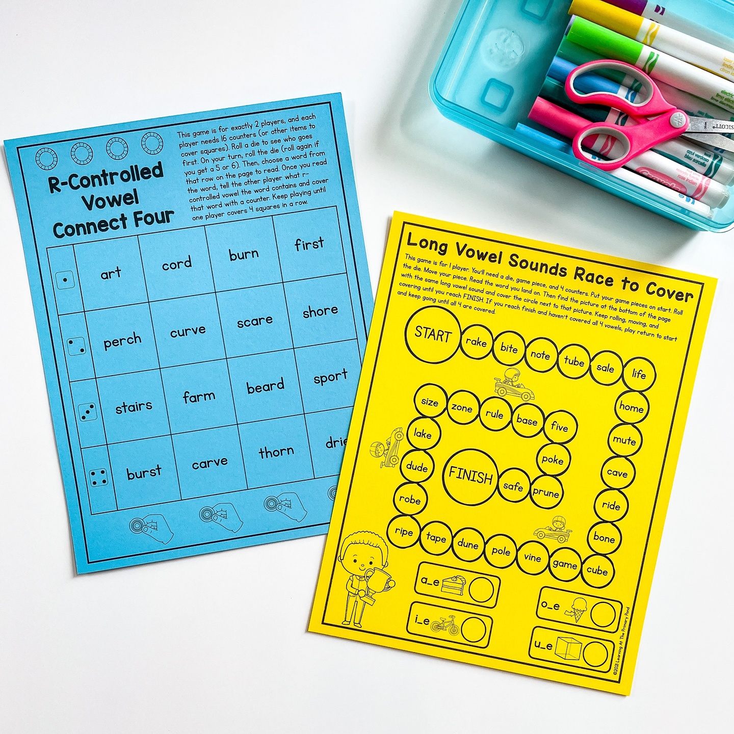 FREE No Prep Phonics Games For Homeschoolers 