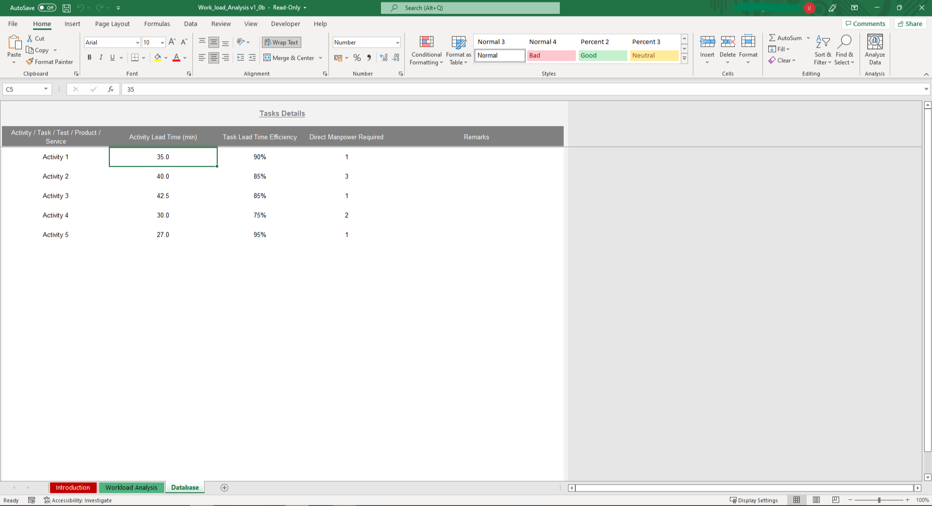 Workload Analysis Excel Template Simple Sheets Workload Analysis Excel Template Simple Sheets