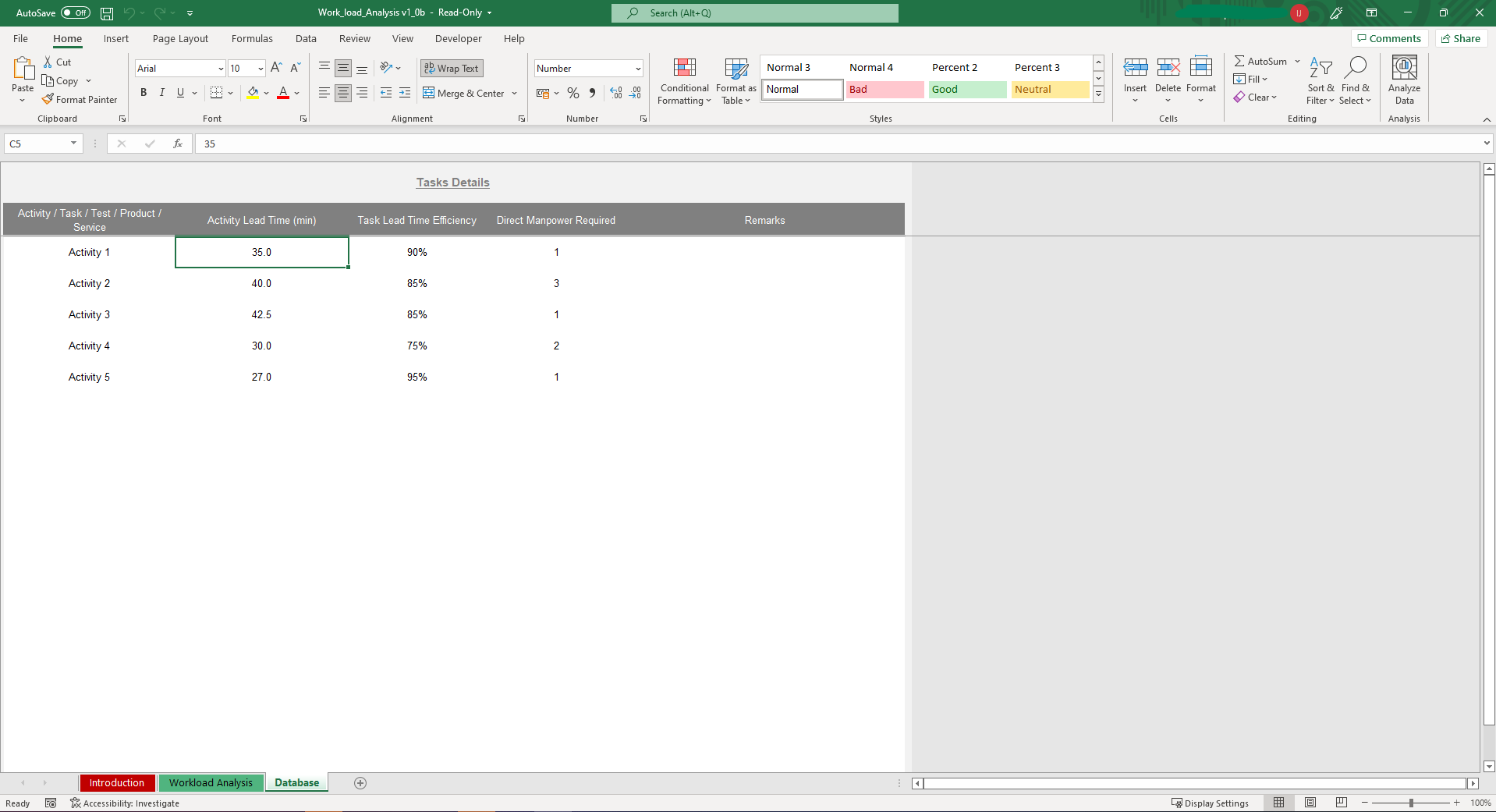 Workload Analysis Excel Template Simple Sheets Workload Analysis Excel Template Simple Sheets