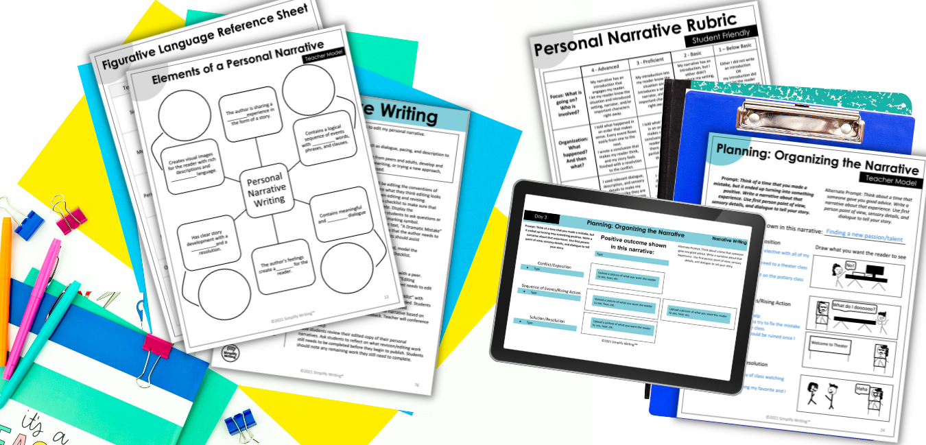 Simplify Writing® For Middle School