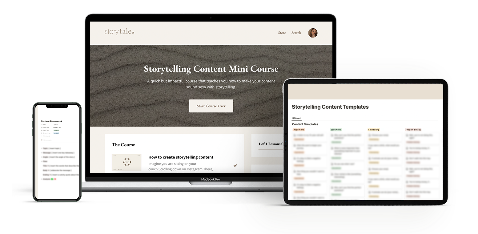 Storytelling Content Mini Course