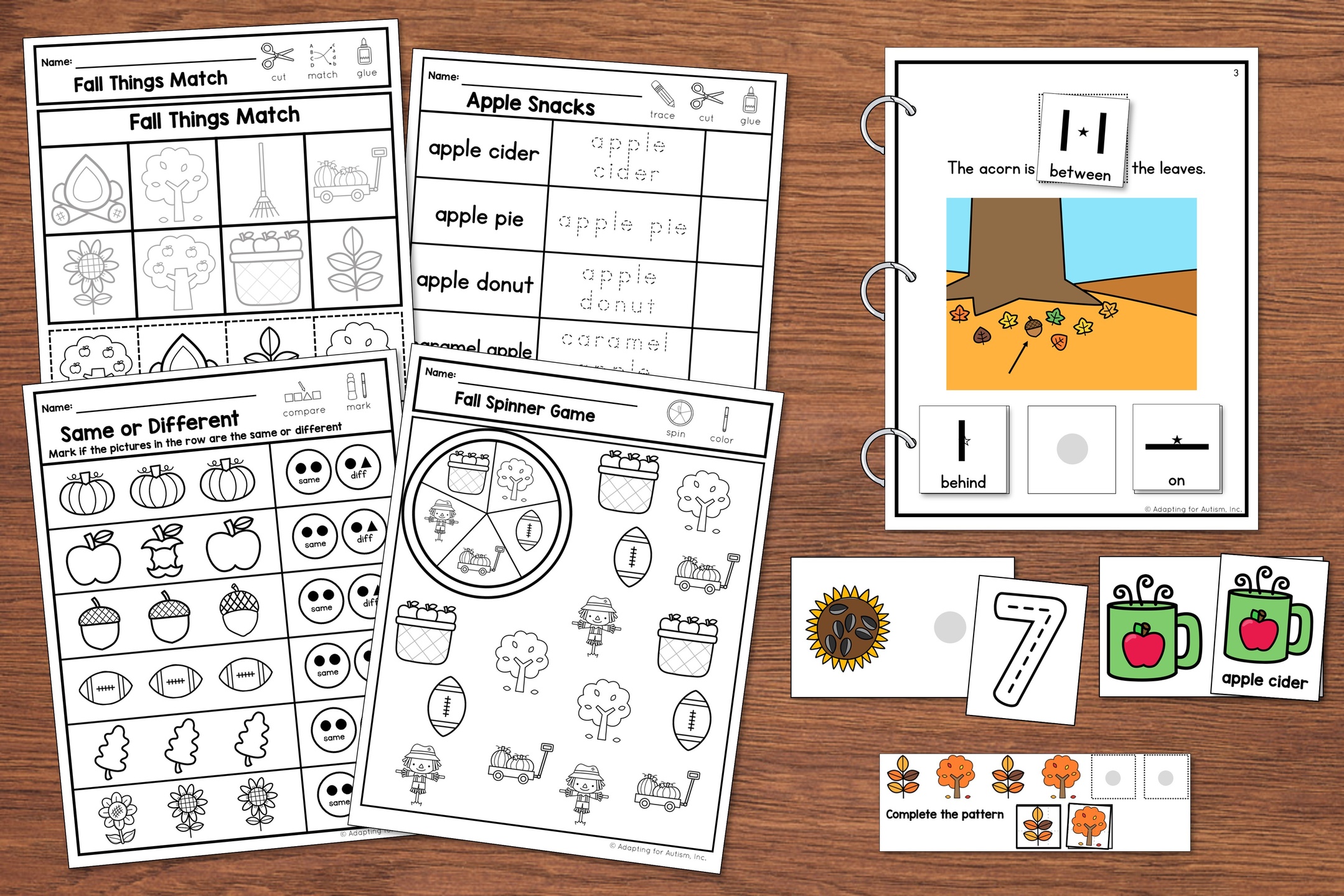 Subscribe to Adapting for Autism Plus for new tasks every month!