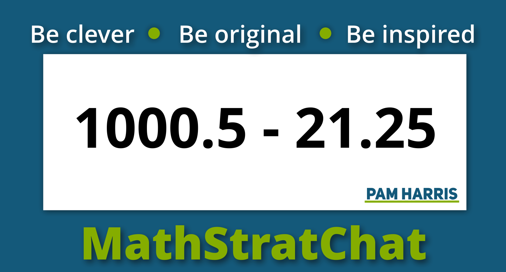 Math strategy chat and archive of Problem Talks
