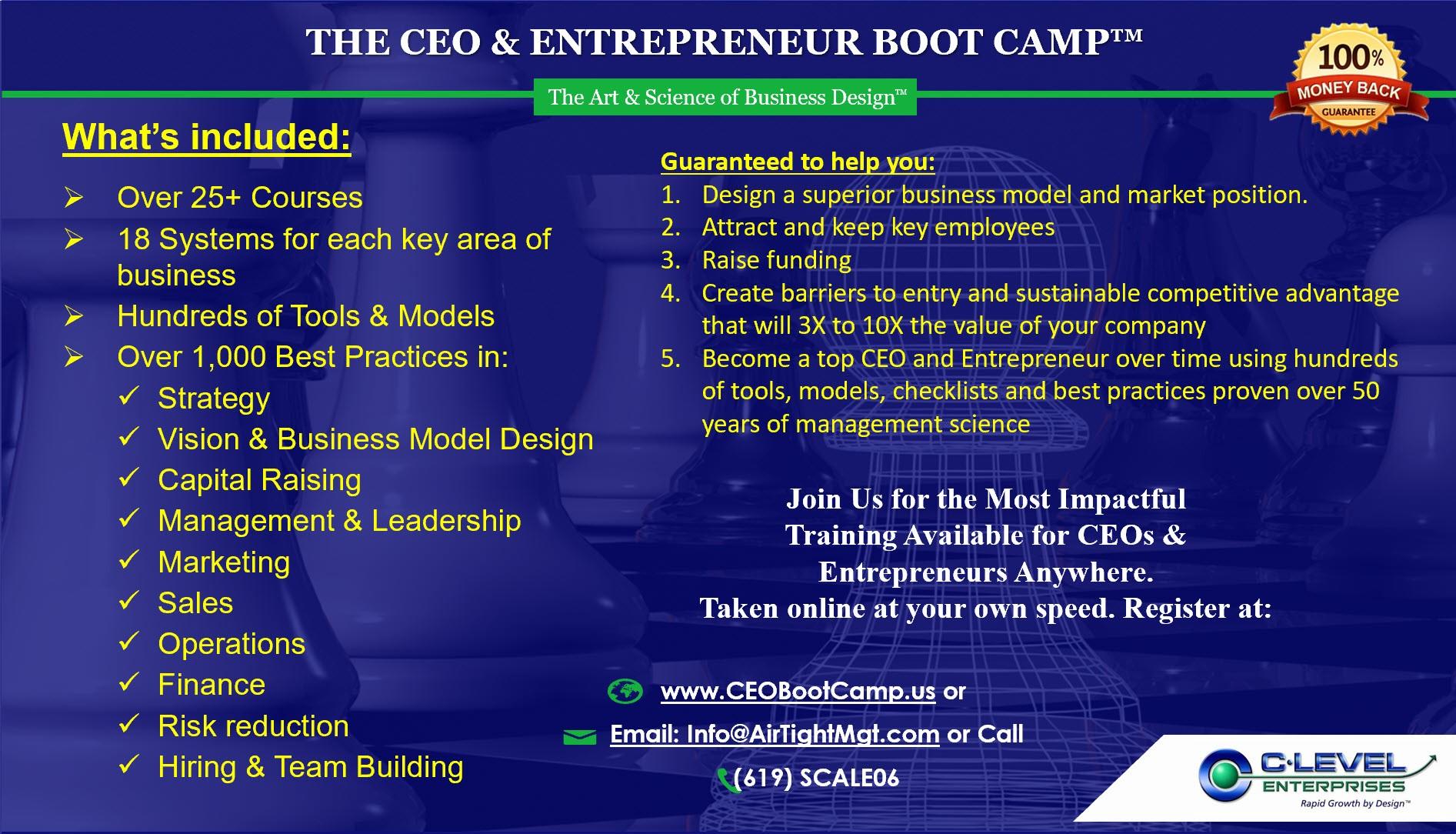Free Sample Courses For Startup Entrepreneurs And CEOs