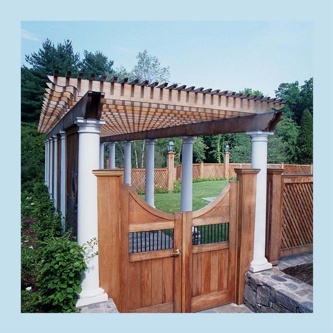 Garden Structure Designs including Pergolas, Pavilions & Trellis