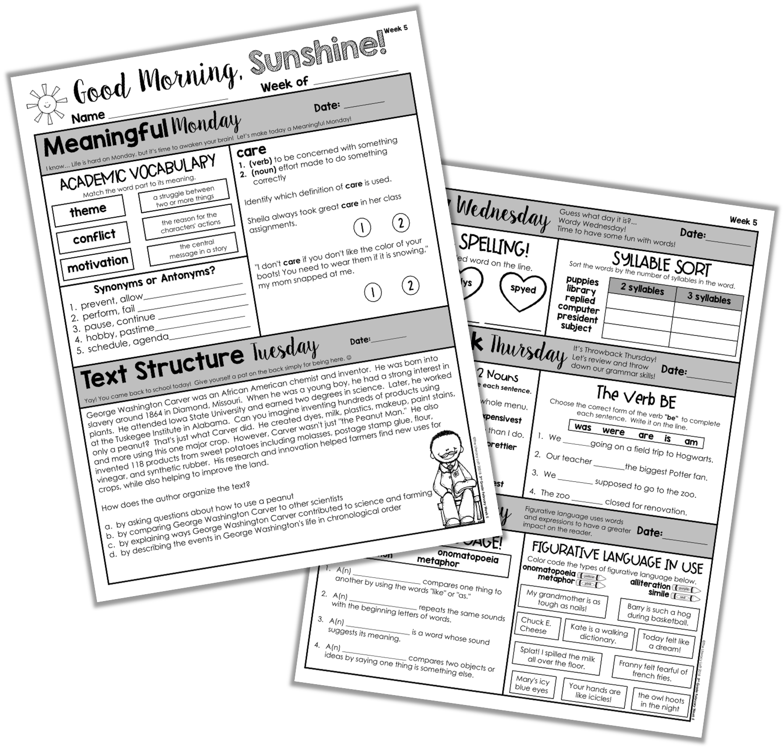 FREE ELA Morning Work Grades 3 5 FREE ELA Morning Work Grades 3 5