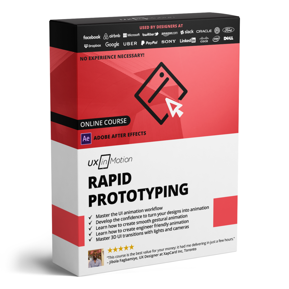 Rapid Prototyping With After Effects UI Animation Course Rapid Prototyping With After Effects UI Animation Course